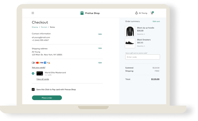 Click to Pay Demo - Mastercard